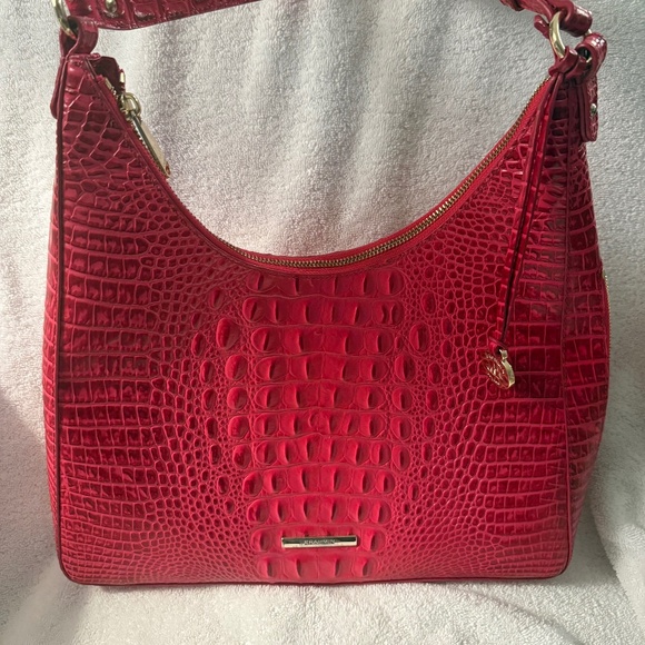 Brahmin | Bags | Beautiful Red Brahmin Hand Or Shoulder Bag | Poshmark